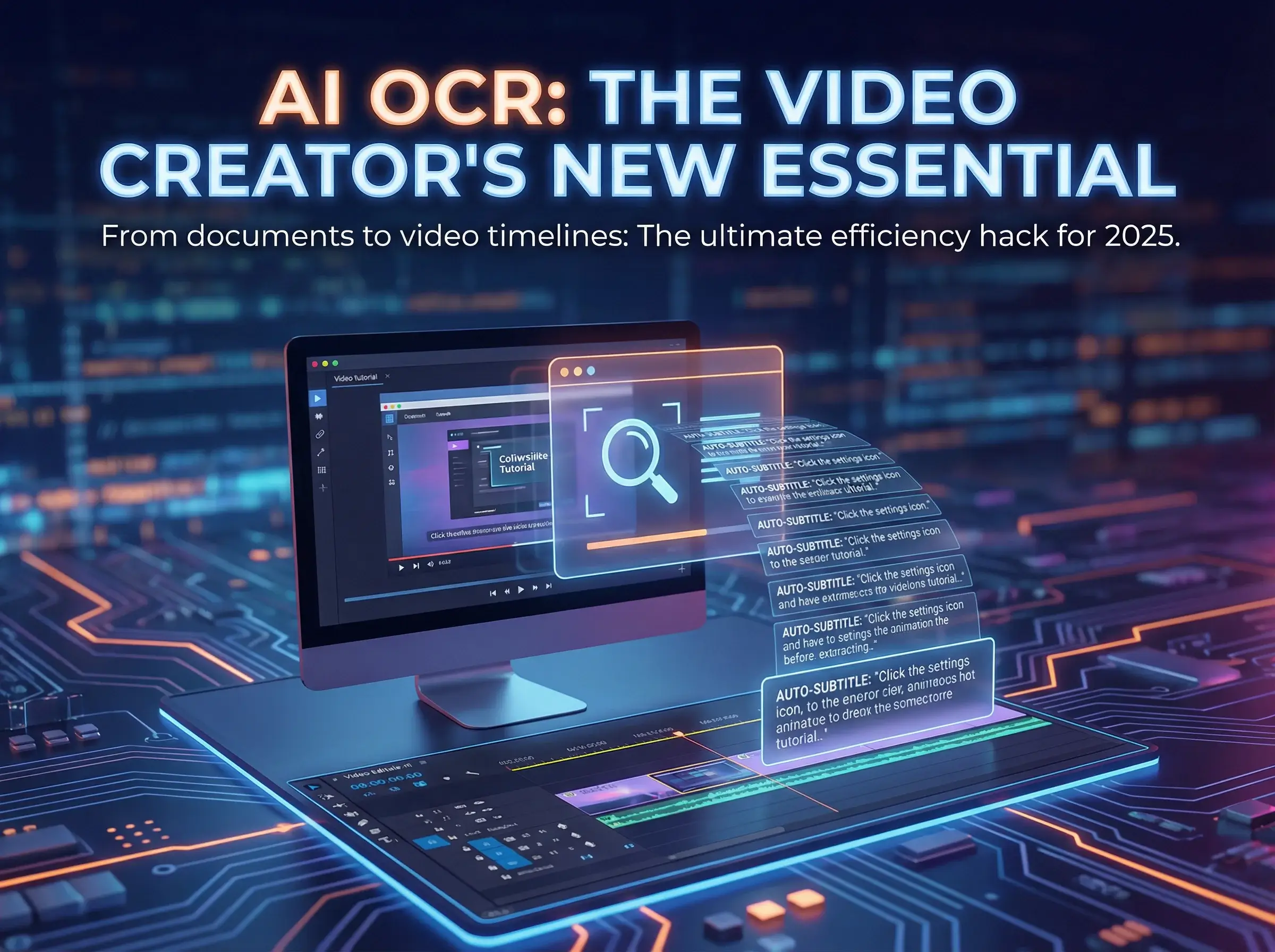 How OCR Enhances Video Editing Workflows in 2025 | Deep OCR for Creators